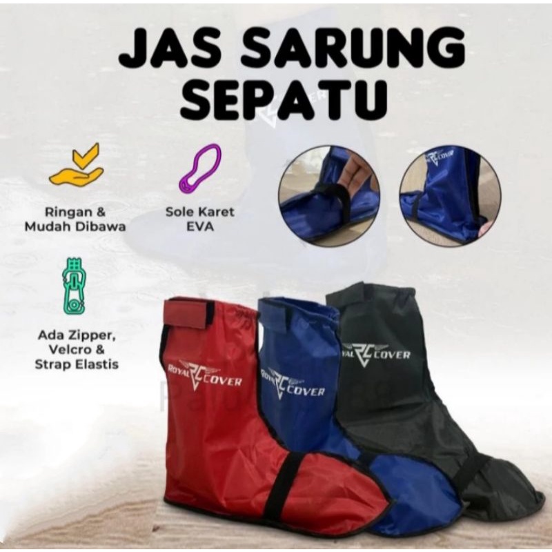 Jual sarung sepatu jas sepatu cover sepatu mantel sepatu rain royal ...