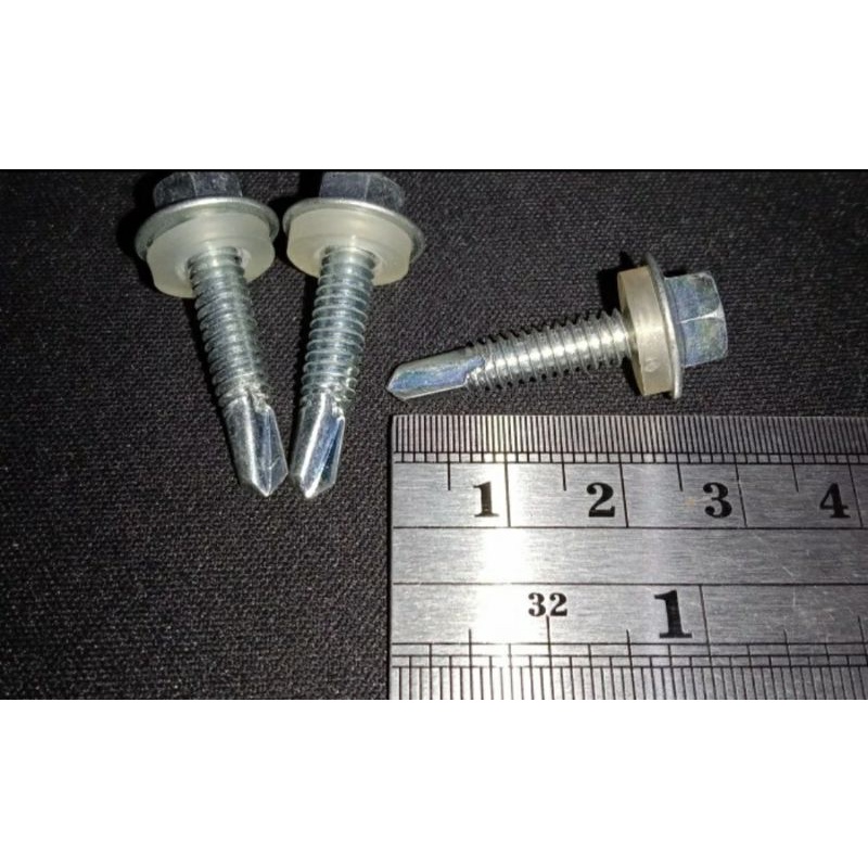 Jual Baut Sekrup Drilling Hex / Sekrup Baja Ringan 12x25 / skrup ...
