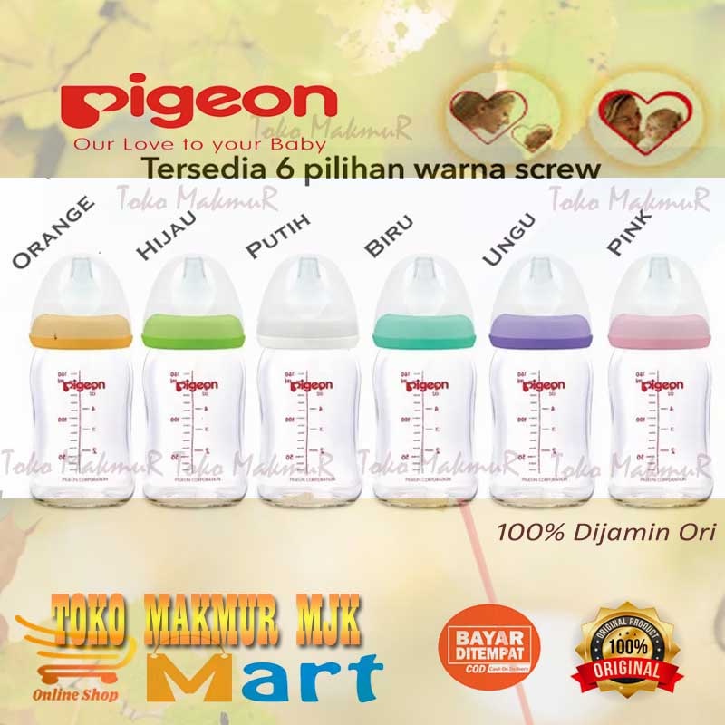 Jual BOTOL SUSU PIGEON WIDE NECK 160ML 240ML | Shopee Indonesia