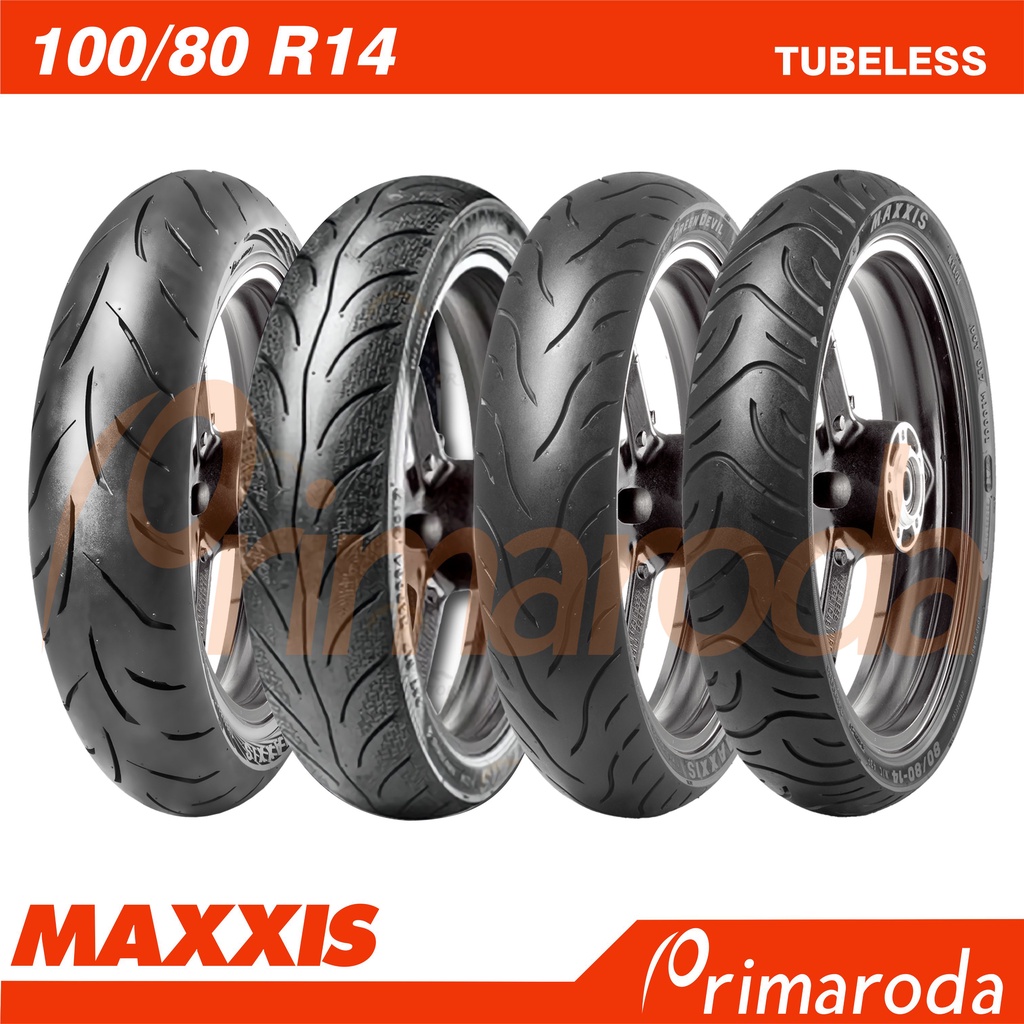 Jual Ban Motor MAXXIS Tubeless 100/80 Ring 14 Semua Model | Shopee ...