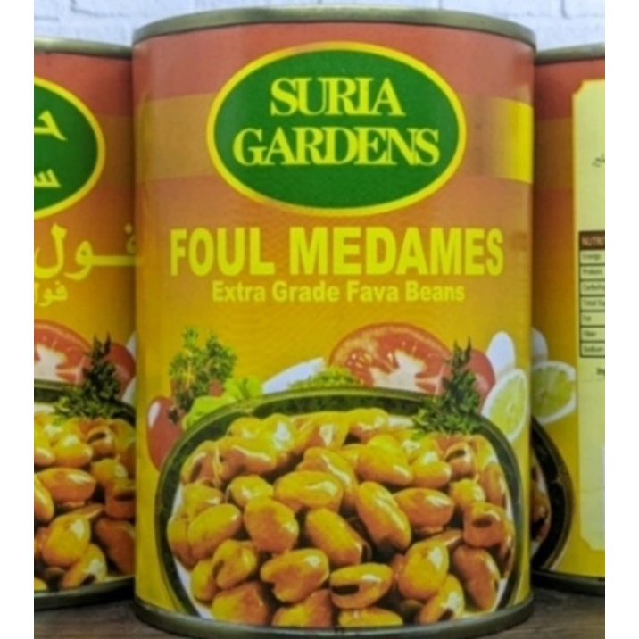 Jual Kacang Foul Medames Fava Beans Suria Gardens isi 397 gram Makanan ...