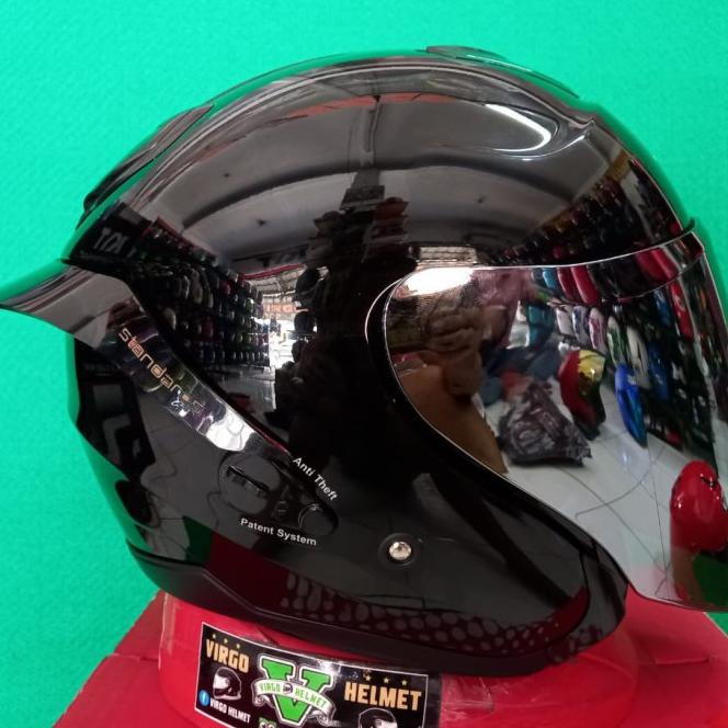 Jual Helm Kyt Kyoto Hitam Glossy + Visor Venom+Spoiler Paket Ganteng ...