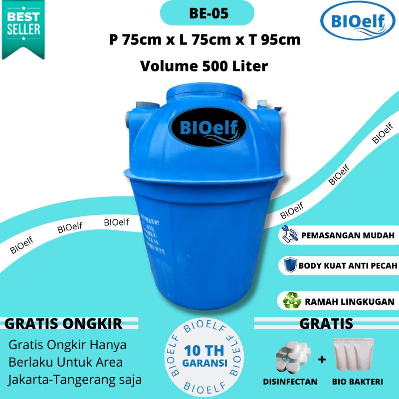 Jual Septic tank bio 500 Liter Biotech. Biofil, Bioqit, BIOelf ...