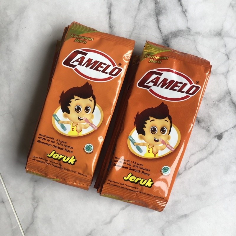 Jual BAHAN ES SUNTIK CAMELO ES BANTAL BUBUK ES CAMELO PER RENCENG ...