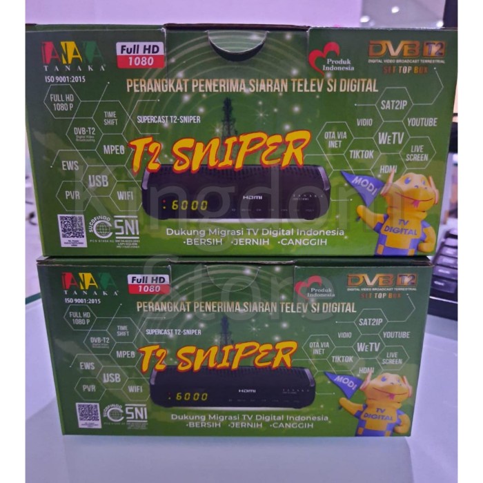 Jual Stb Set Top Box/Decoder/Reciver Digital Dvb T2 Tanaka Sniper Hitam ...
