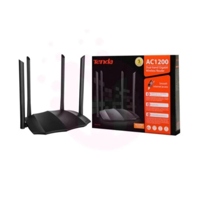 Jual Tenda AC8 AC1200 IPv6 Dual Band Gigabit Wireless Router Wifi | Shopee Indonesia