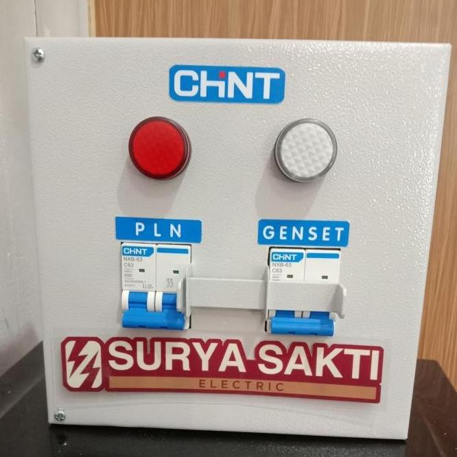 Jual Panel Interlock 1 Phase Chint 2P Switch Handel Ohm Saklar Pln ...