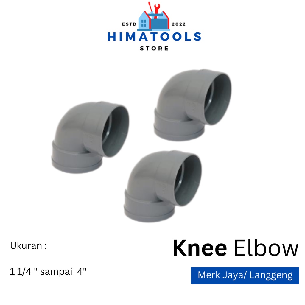 Jual Knee Keni Knie Elbow Siku Pipa Jaya Langgeng 1 1/4" ke atas | Shopee Indonesia