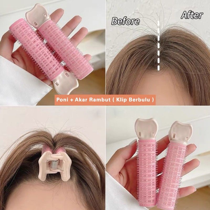 Jual ROLL PONI KOREA / KOREAN HAIR VOLUME ROLLERS / ROLL RAMBUT VOLUME ...