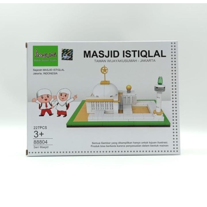 Jual Mainan Anak Balok Susun Islami Miniatur Masjid Istiqlal 88804M ...
