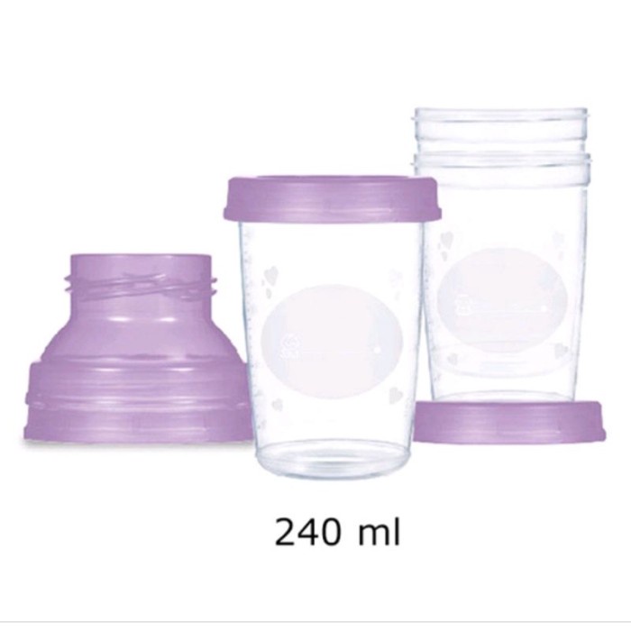 Jual Baby Safe Breastfeeding container with connector 3pcs - kontainer ...
