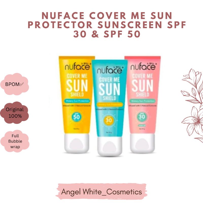Jual ORIGINAL 100% NUFACE COVER ME SUN SHIELD PROTECTOR SUNSCREEN SPF ...