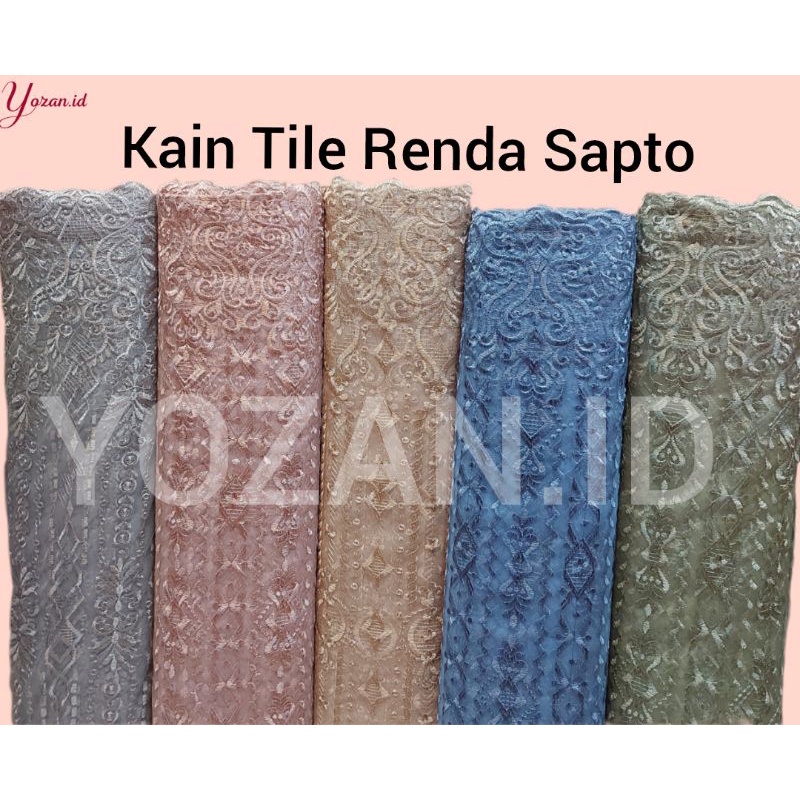 Jual KAIN TILE BROKAT RENDA SAPTO PREMIUM per 50cm | Shopee Indonesia