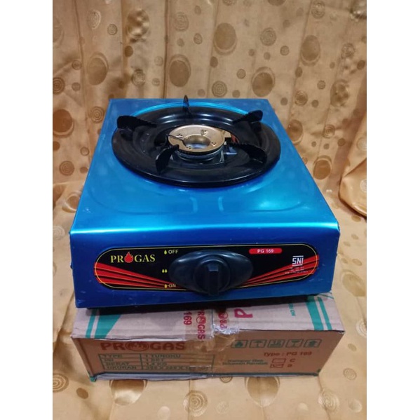 Jual KOMPOR GAS PROGAS 1 TUNGKU STAINLESS | Shopee Indonesia