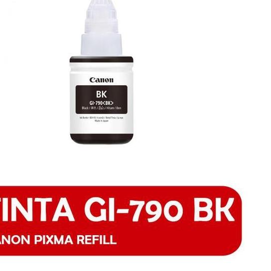Jual TINTA CANON PIXMA GI-790 BK/G2000 /CANON 790 BLACK | Shopee Indonesia