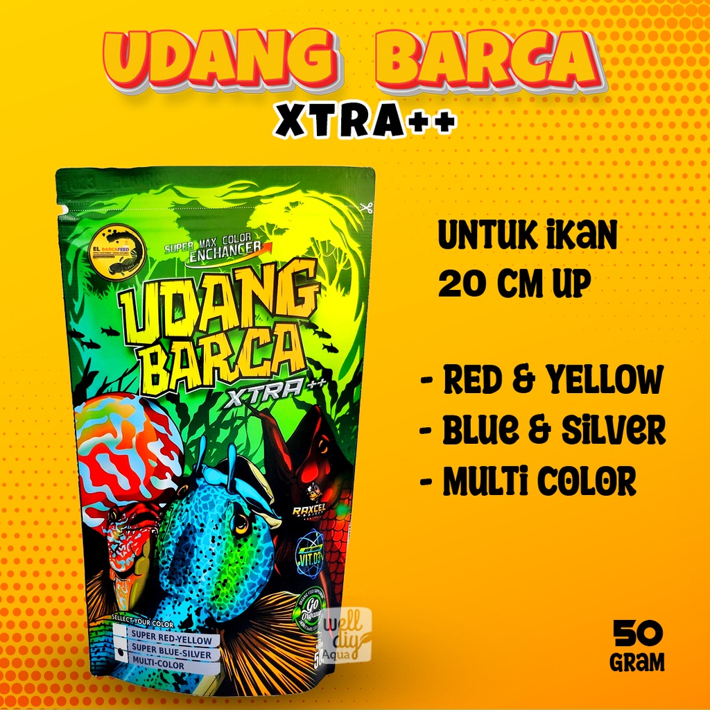 Jual Udang El Barca Kering Pakan Ikan Channa Maggot Cricket Uljer ...