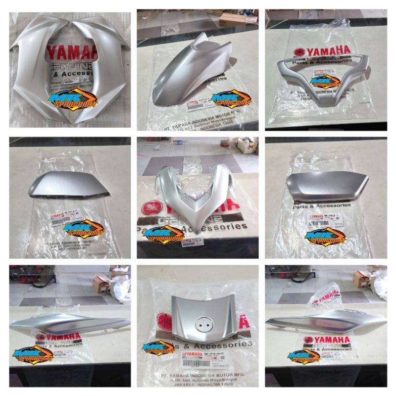Jual Paket Full Set Body Halus Aerox 155 New Connected 2021-2022 Silver ...