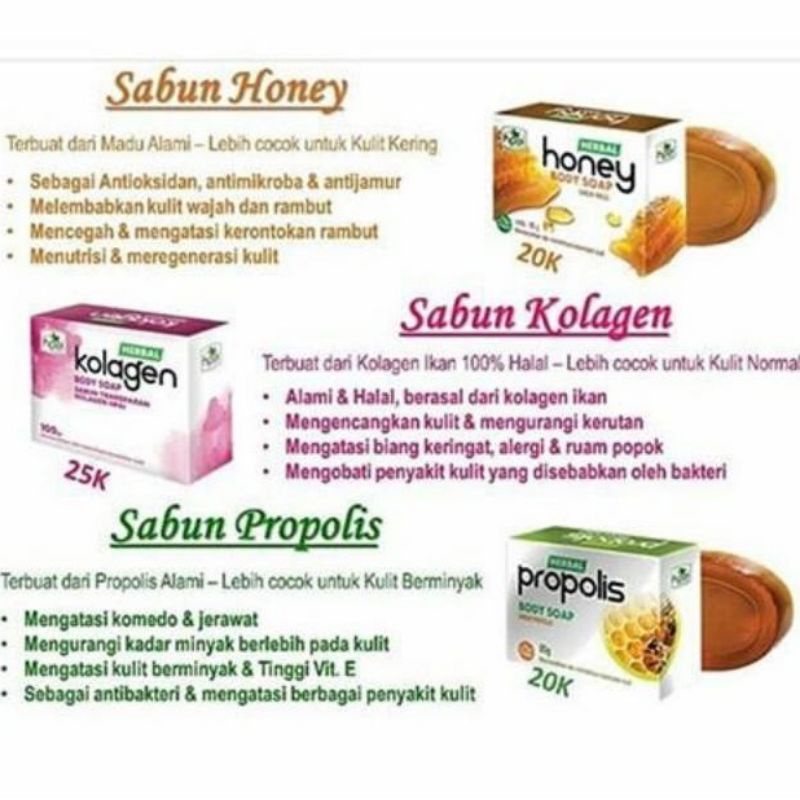 Jual Sabun Kolagen, Honey, Propolis HNI HPAI | Shopee Indonesia