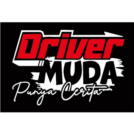Jual 0021 STIKER MOBIL STICKER CUTTING DRIVER MUDA BUAT KACA SAMPING ...