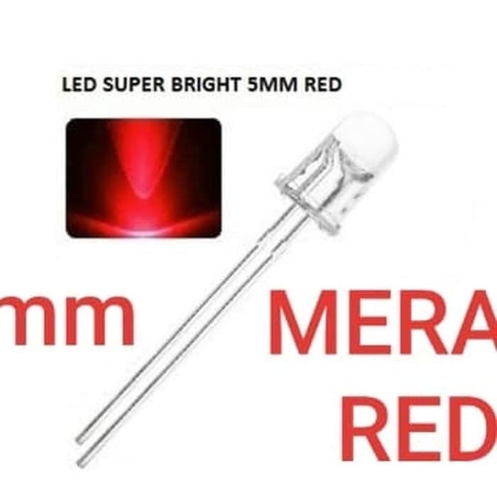 Jual LED Merah 5mm Led 5mm led warna merah - led 5 mm putih nyala merah ...