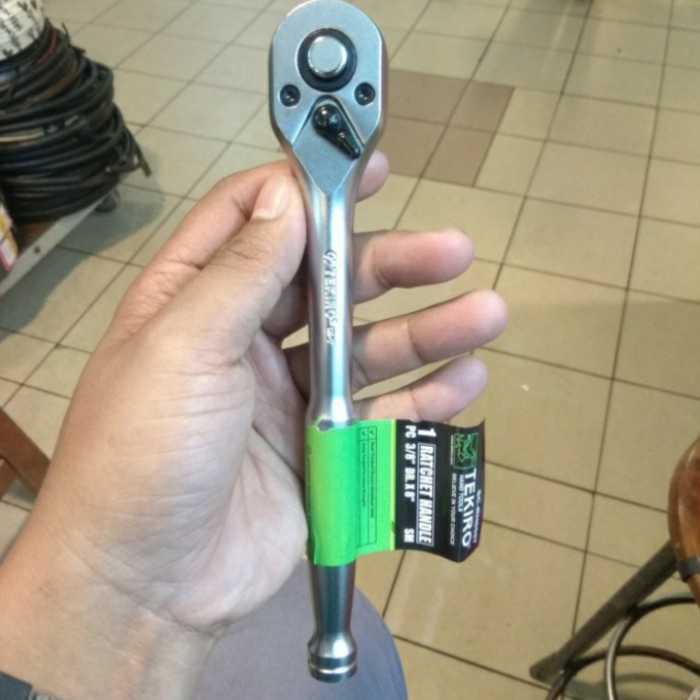 Jual Gagang Ratchet BESI 3/8 " inch x 8 inchi TEKIRO - Racthet Hand ...