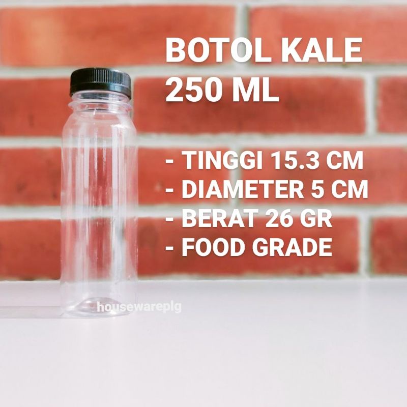 Jual Botol Kale 250 Tebal - Botol Plastik Tebal 250 ml - Botol Madu 250 ml | Shopee Indonesia