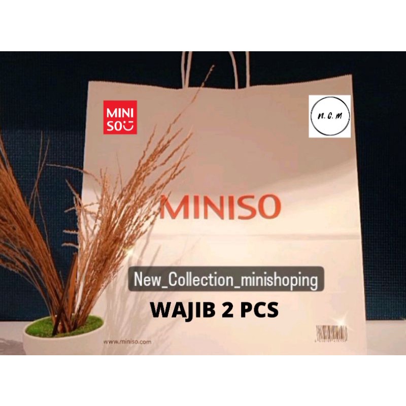 Jual MINISO PAPER BAG MINISO PAPER BAG SOUVERNIR PAPER BAG KADO TAS ...