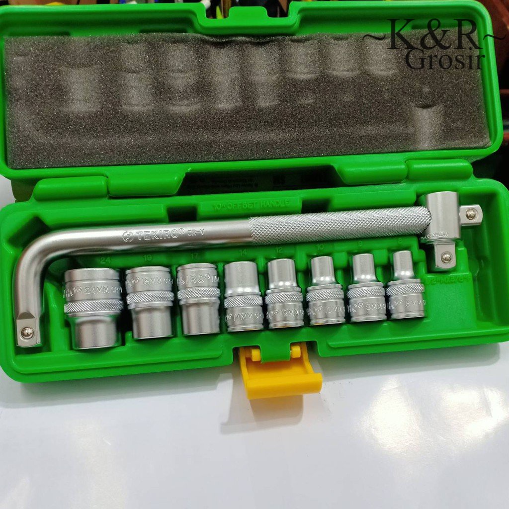Jual TEKIRO Hand Socket Set Kunci Sok Set Kunci Sock Tekiro Kunci Sock 10 pcs | Shopee Indonesia