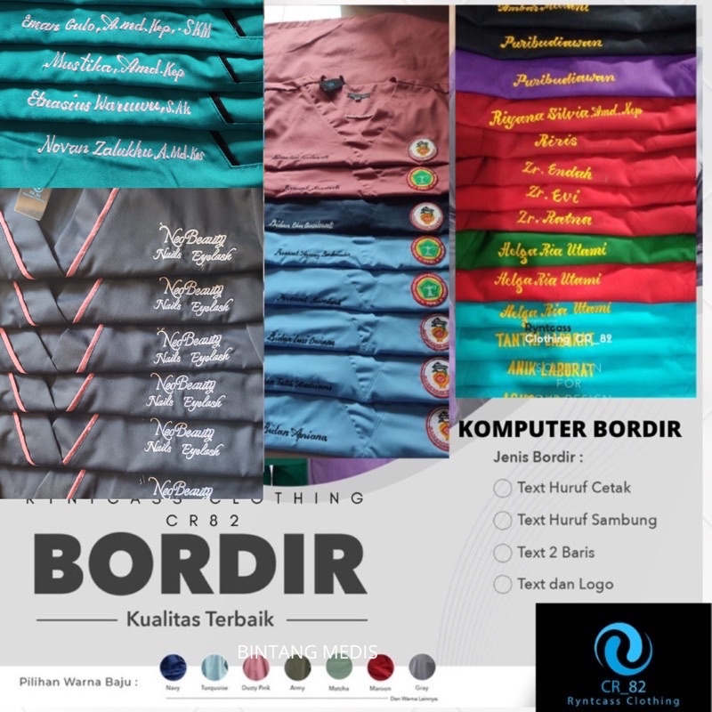 Jual Bordir Logo Custom Bordir Logo Patch Bet Emblem Custom Design Suka ...