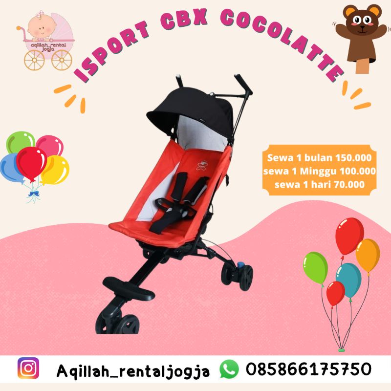 Jual sewa stroller Jogja ISPORT cbx cocolatte | Shopee Indonesia