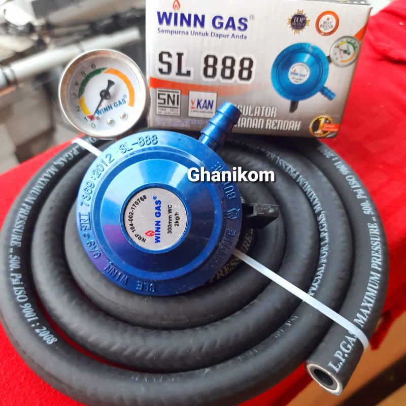 Jual Safety gas Regulator Matic Biogaz Asli winn gas Sle Manometer ...