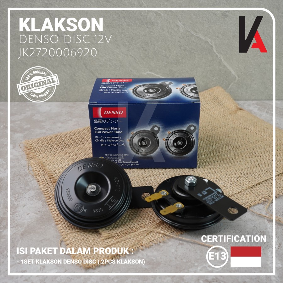 Jual DENSO Klakson Mobil Motor Disc Standard 12v Original | Shopee ...