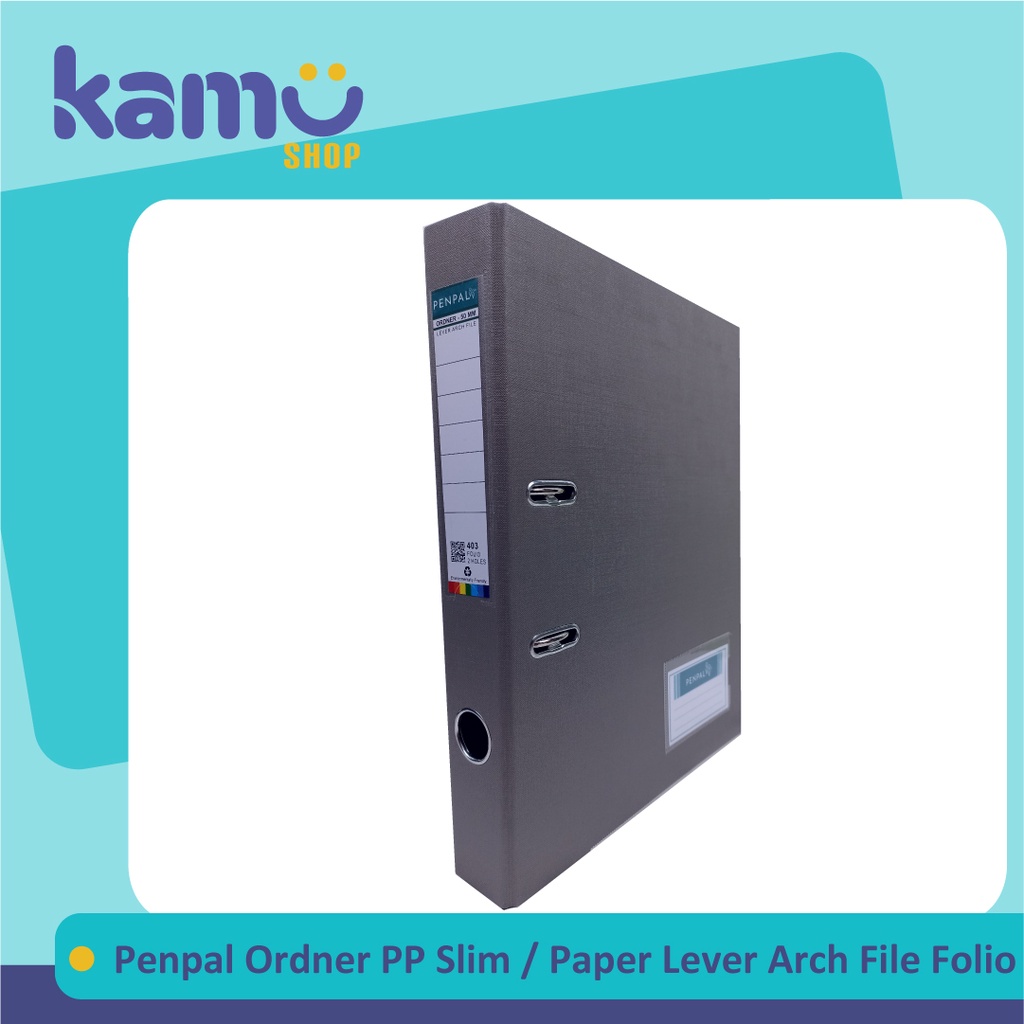 Jual Penpal Ordner Folio PP Slim F4 / Lever Arch File PL Slim Folio ...