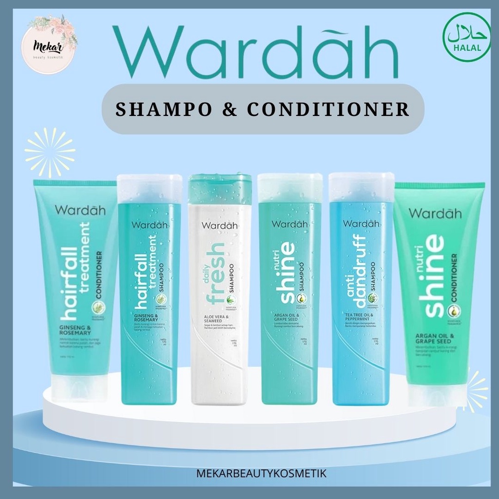 Jual WARDAH Shampoo / Conditioner - Hairfall Treatment / Anti Dandruff ...