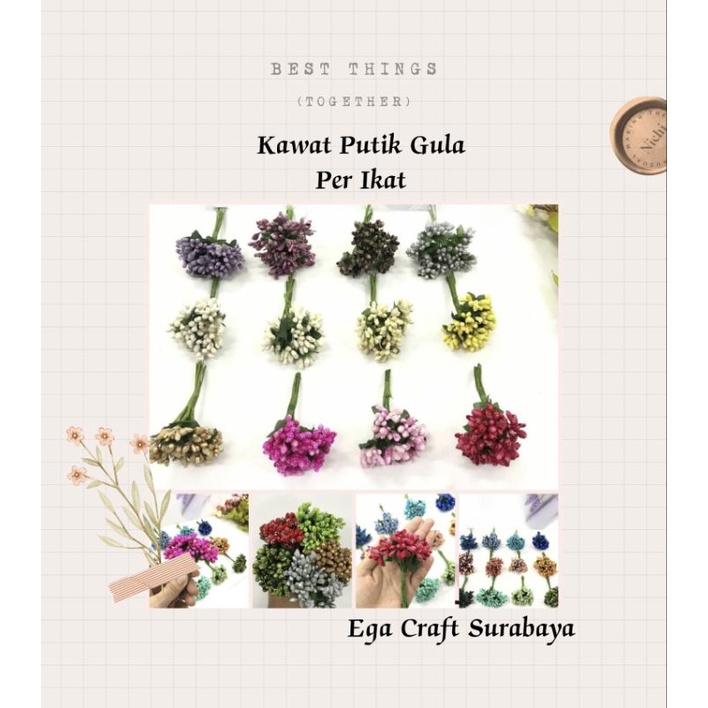 Jual Putik Gula - Kawat Putik - Putik Sugar - Putik Bunga Per Ikat ...