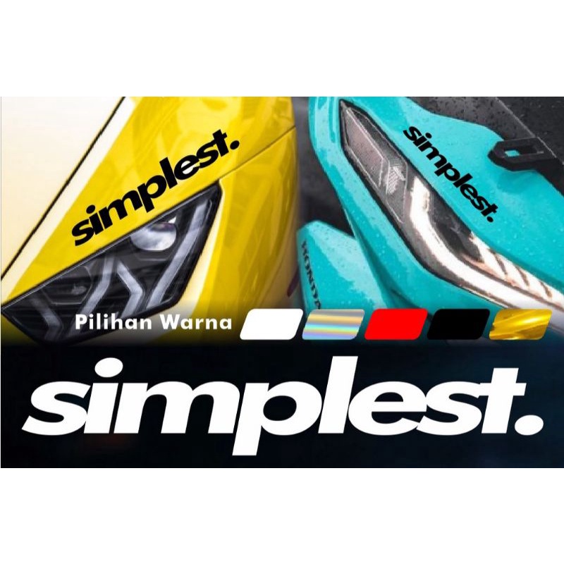 Jual stiker simplest./sederhana | Shopee Indonesia