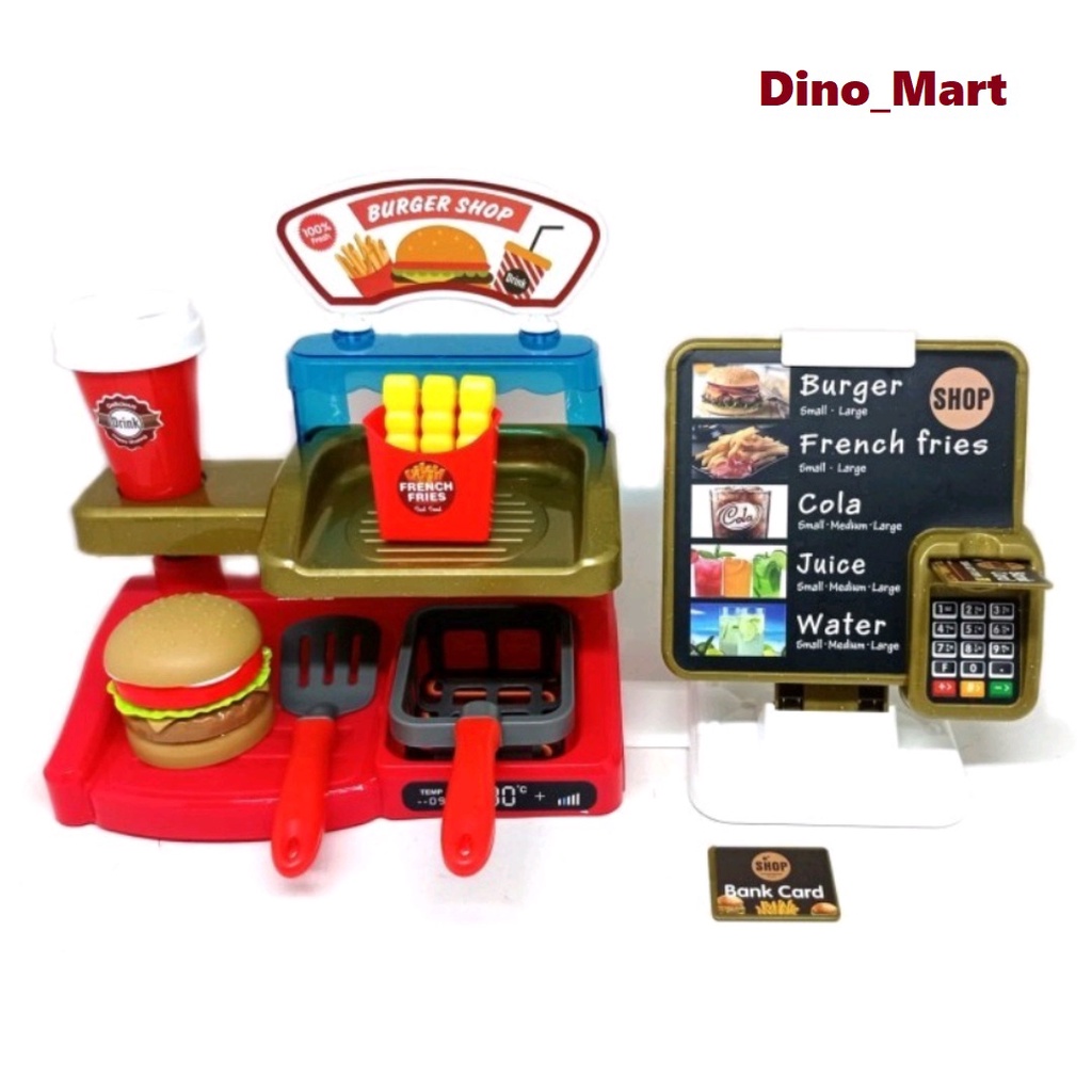 Jual Mainan Anak Cash Register Burger Shop - Kasir Toko Burger - Dino ...