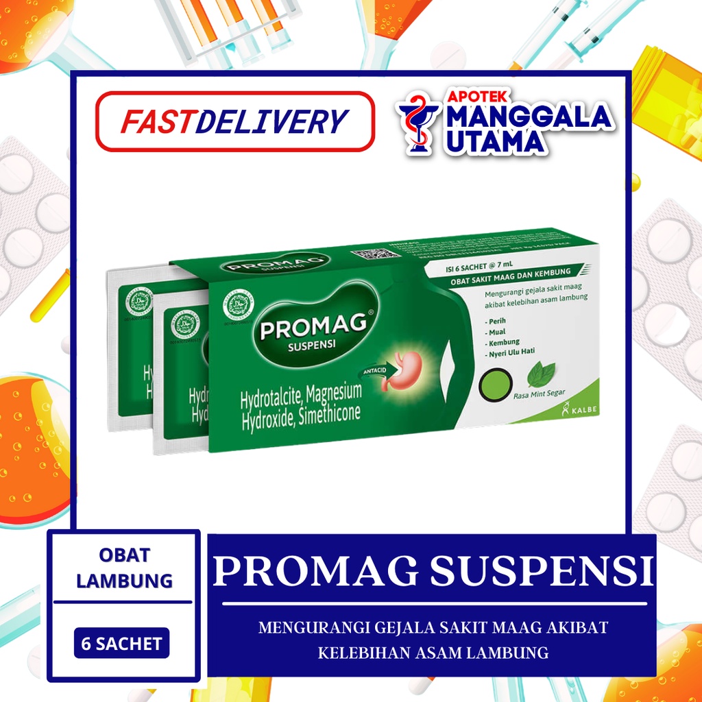 Jual PROMAG SUSPENSI PER BOX ISI 6 SACHET | Shopee Indonesia