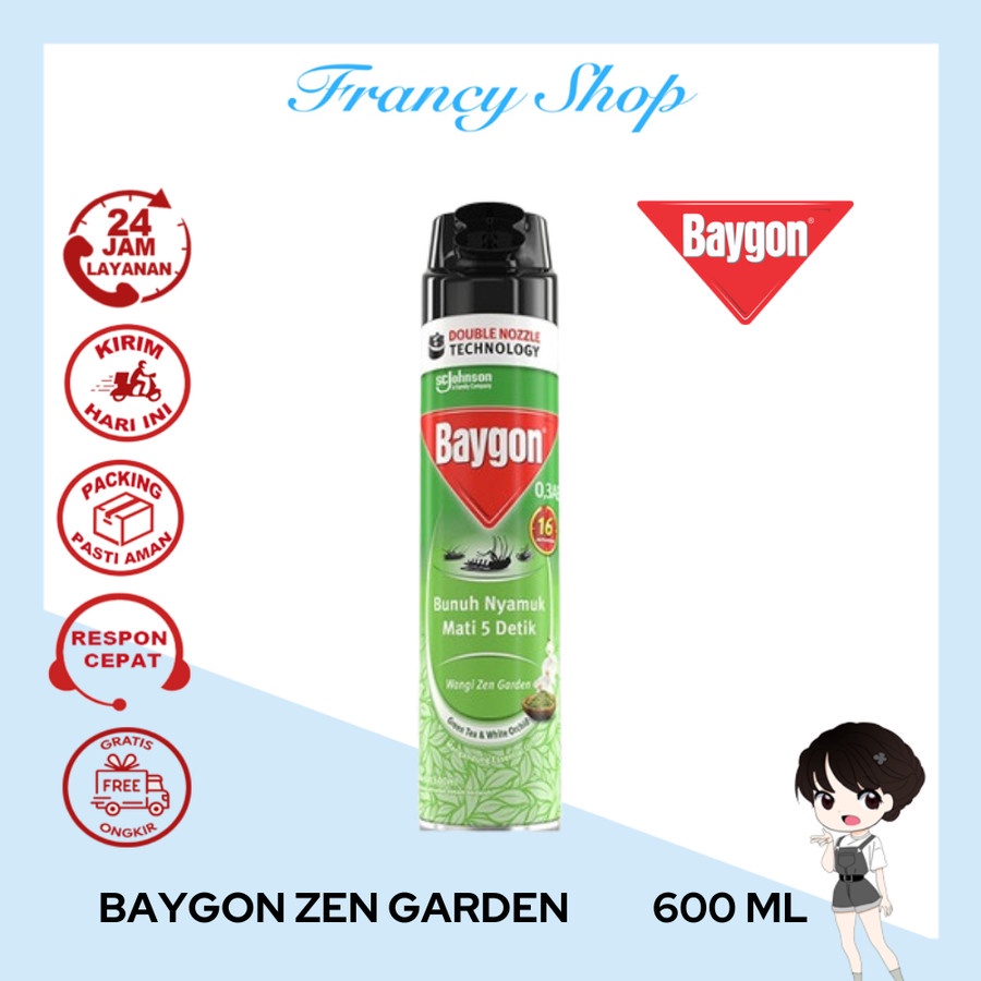 Jual Baygon Zen Garden Aerosol Spray 600 ml | Shopee Indonesia