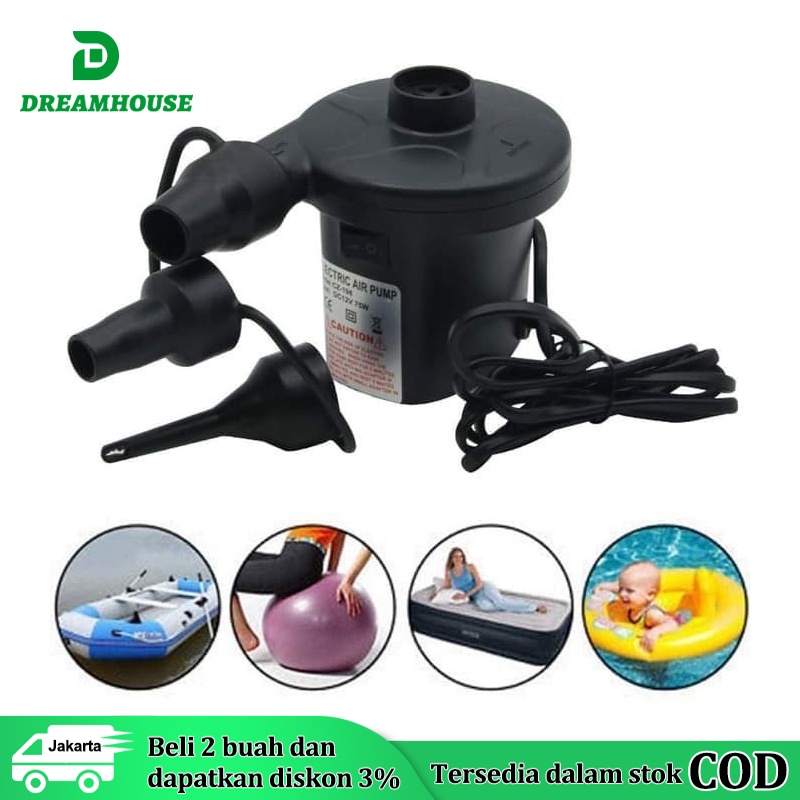 Jual Pompa Angin Listrik/kolam renang/kasur angin bisa sedot/Pompa ...