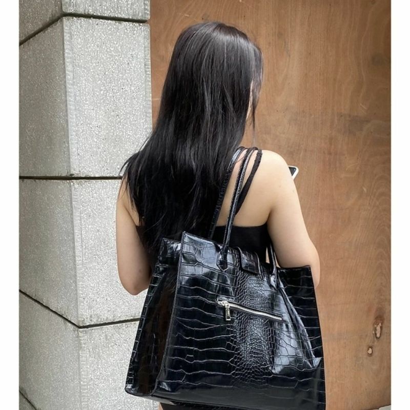 Jual Lulu Croco Tote Premium Aesthetic | Shopee Indonesia
