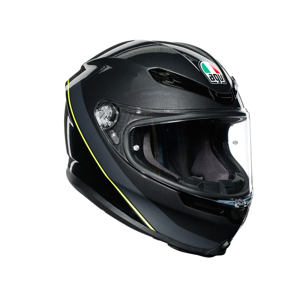Jual HELM AGV K6 E2205 MULTI - MINIMAL GUNMETAL/BLACK/YELLOW FLUO ...