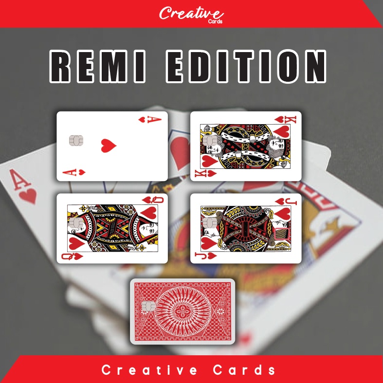 Jual Stiker Sticker Kartu Atm Skin Card - Remi Edition Vinyl ...