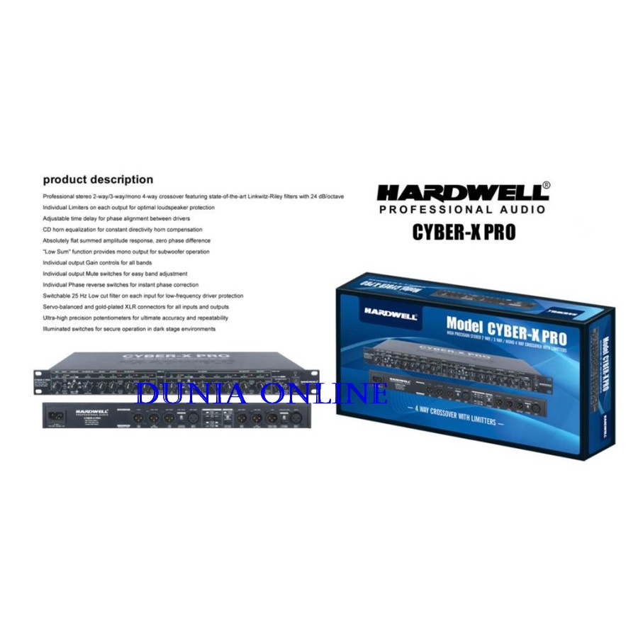 Jual Crossover Limiter Hardwell CYBER X PRO Original Crossover 2, 3, 4 ...