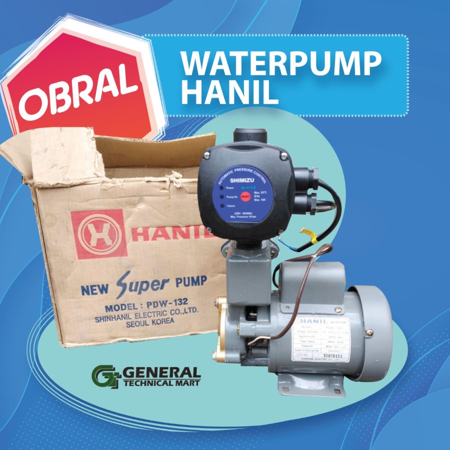 Jual Booster Pump HANIL KOREA + Otomatis Shimizu pompa dorong otomatis ...