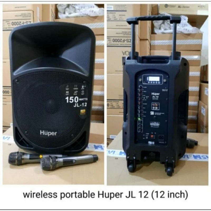 Jual Speaker Portable HUPER JL 12 JL12 ORIGINAL 12 INCH | Shopee Indonesia