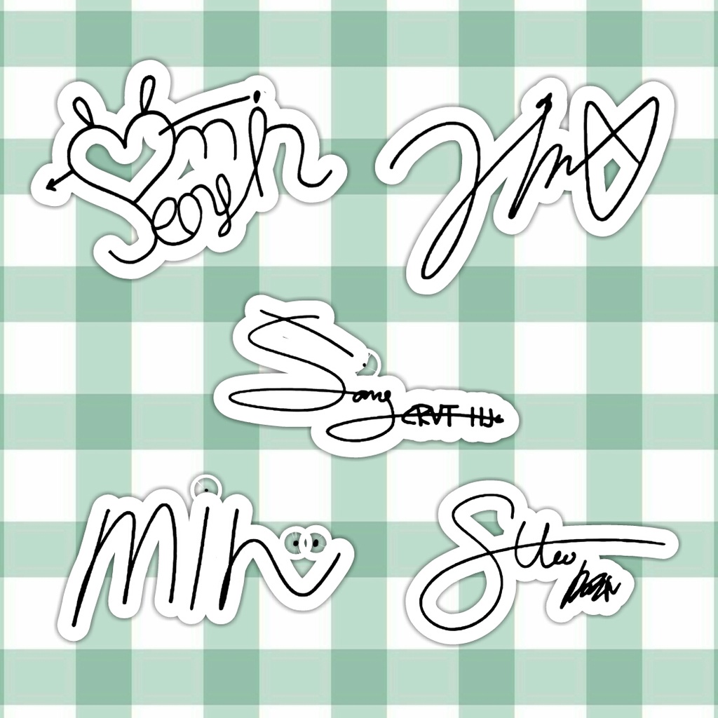 Jual Sticker Transparan Cravity Signature Tanda Tangan TTD | Shopee ...