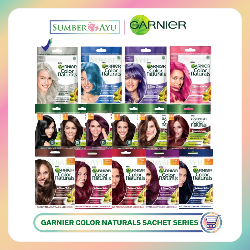 Jual SUMBER AYU GARNIER COLOR NATURAL SACHET | Pewarna Rambut | Shopee ...