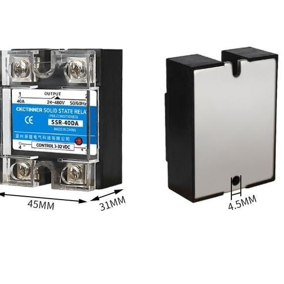 Jual YUANHU Solid State Relay SSR 25DA 40DA 60DA 80DA - 40DA | Shopee Indonesia