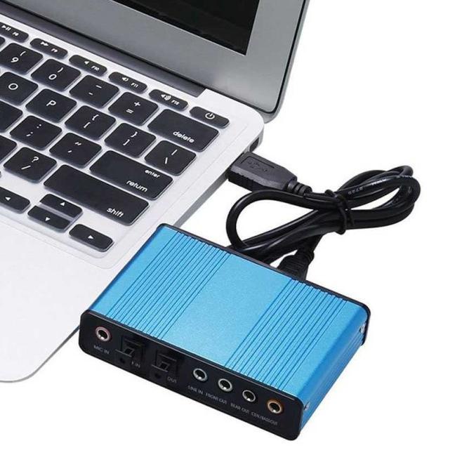 Jual Sound Card Usb External Laptop 5.1 Suround USB SoundCard | Shopee ...